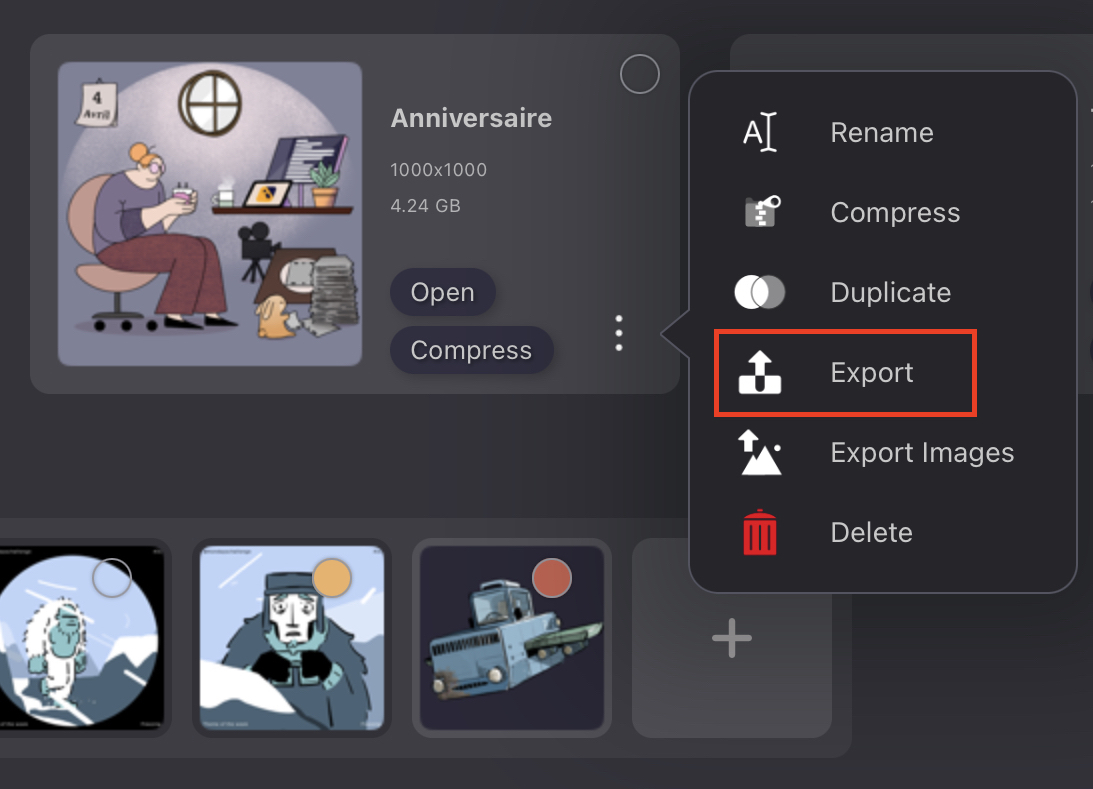 Save & Backup – Callipeg
