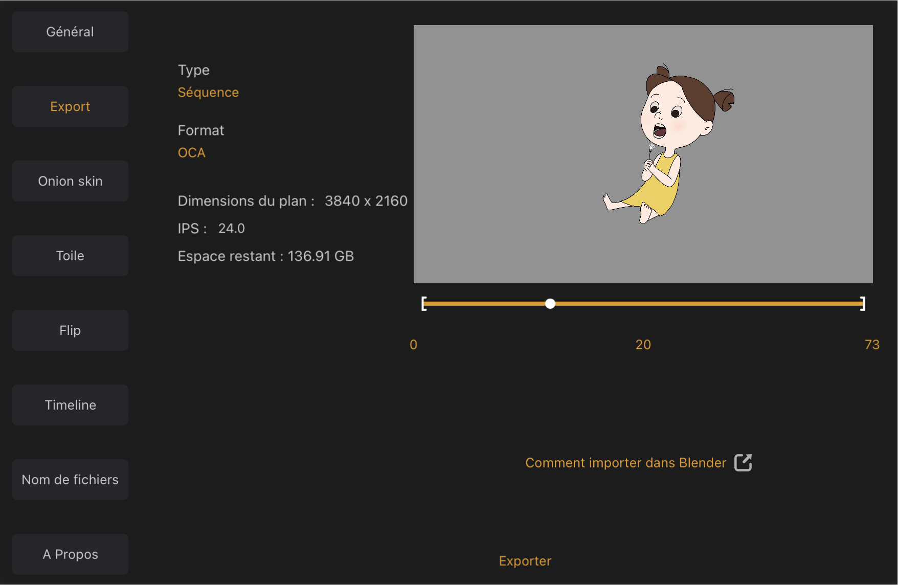 Export OCA – Callipeg