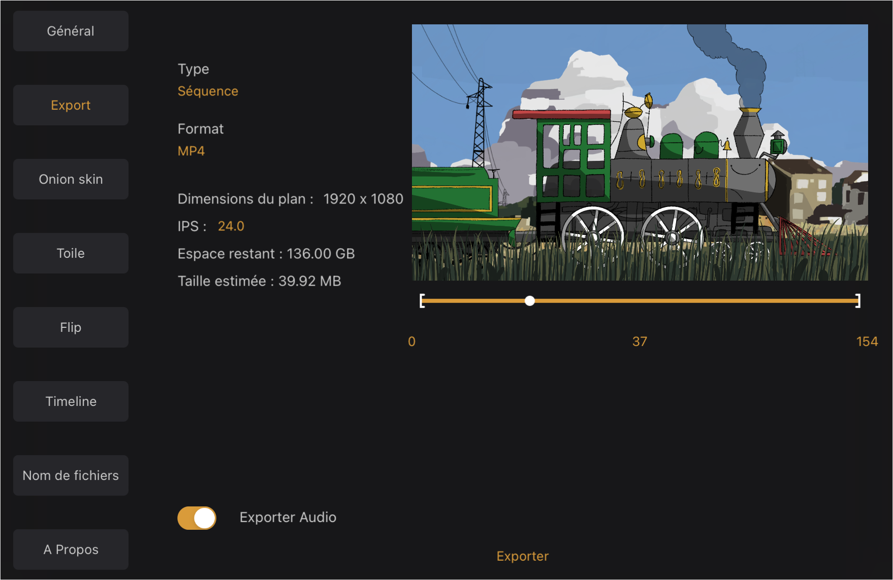 Export Vidéo – Callipeg
