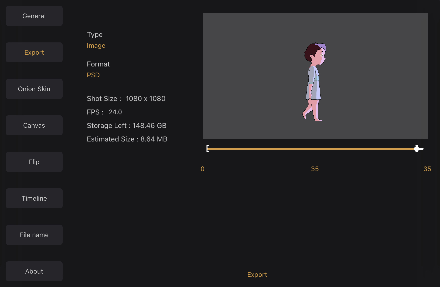 PSD Export – Callipeg
